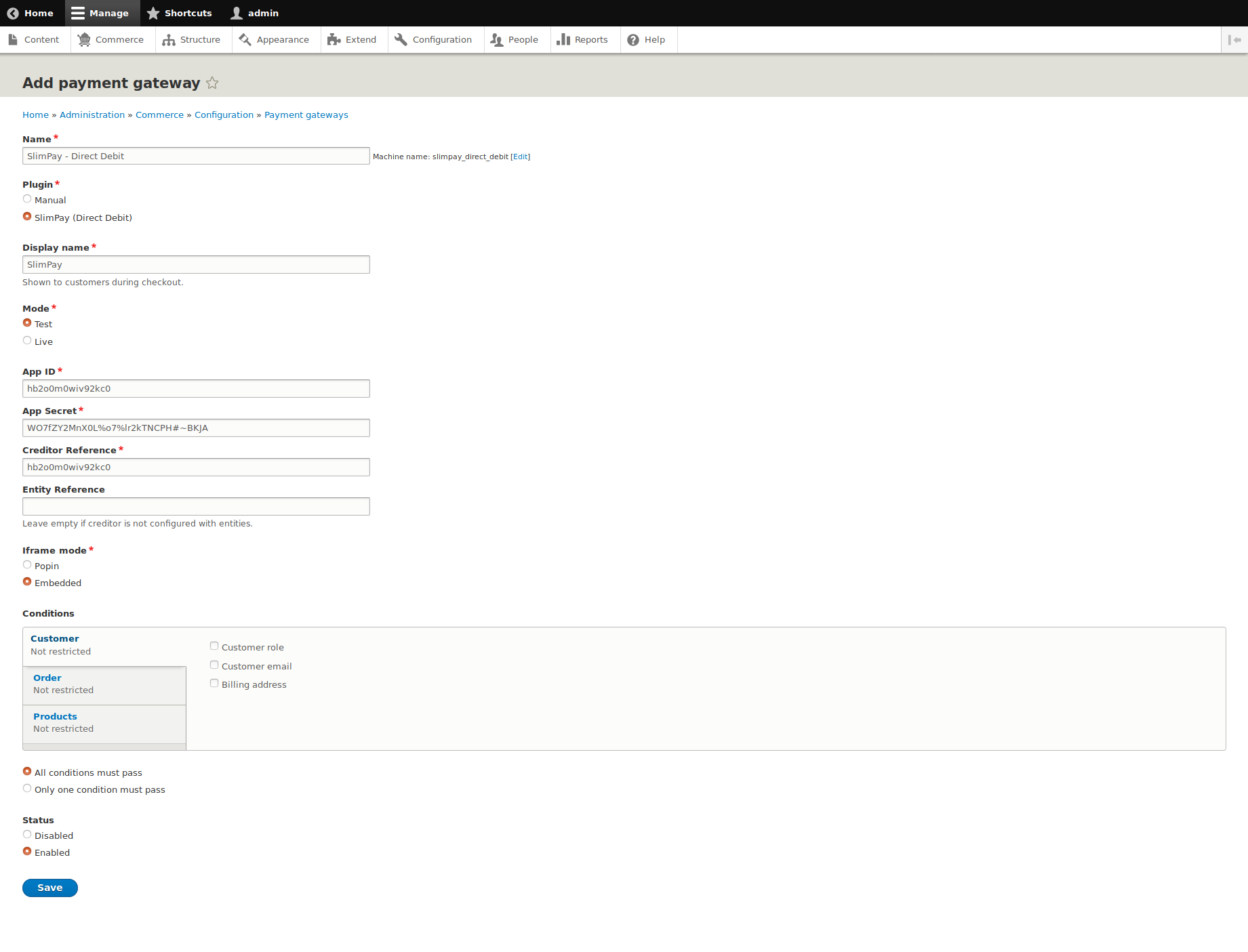 Commerce SlimPay | Drupal.org